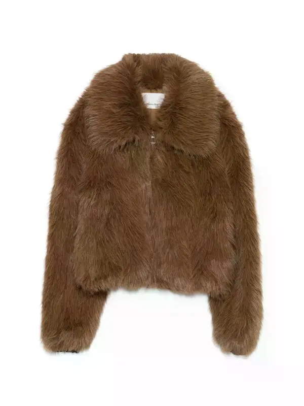 THE FRANKIE SHOP Hope Faux-fur Jacket - Brown