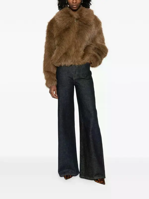 THE FRANKIE SHOP Hope Faux-fur Jacket - Brown