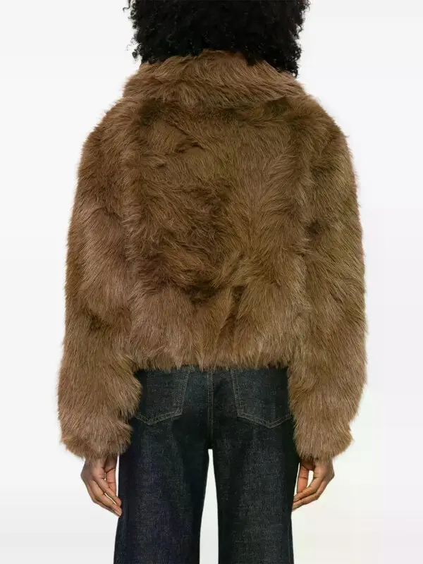 THE FRANKIE SHOP Hope Faux-fur Jacket - Brown
