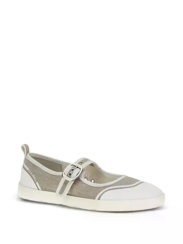 CAREL Costa Buckled Ballet Flats - Neutrals