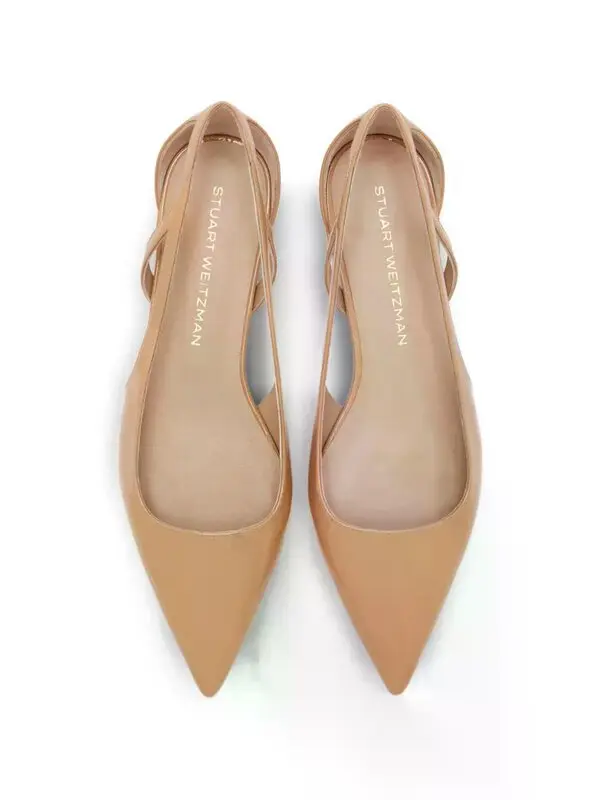 STUART WEITZMAN Pointed-toe Ballet Flats - Neutrals