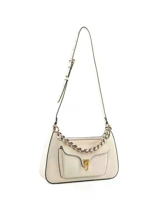 COCCINELLE Chain Leather Shoulder Bag - Neutrals