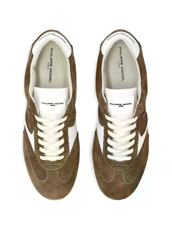 Philippe Model Logo Suede Sneakers - Green