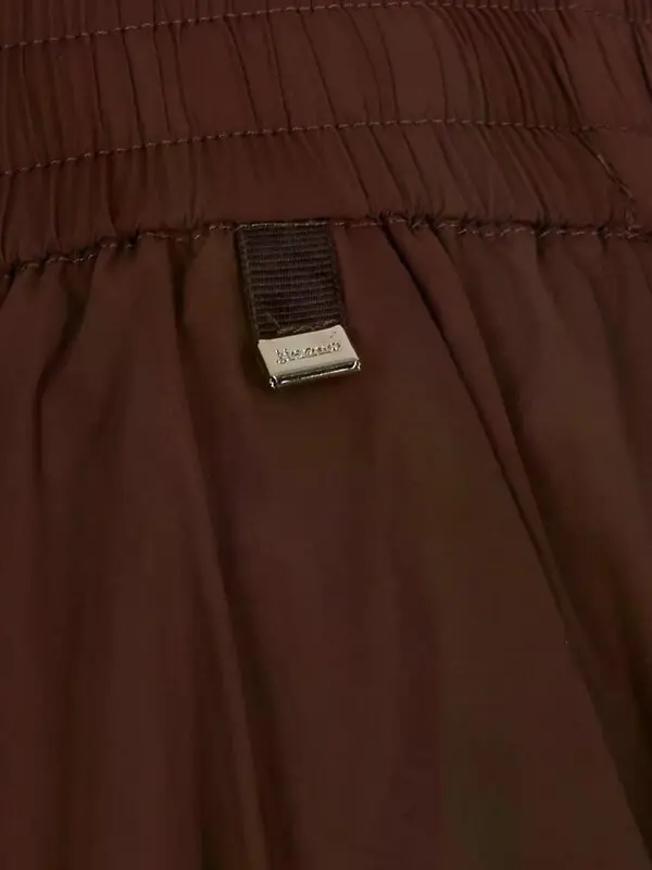 Herno Gathered Maxi Skirt - Brown