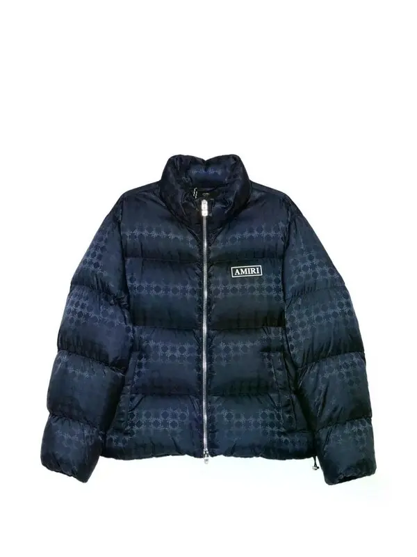 Amiri Jacquard Puffer Jacket - Blue