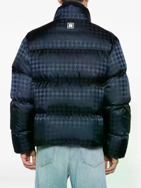 Amiri Jacquard Puffer Jacket - Blue