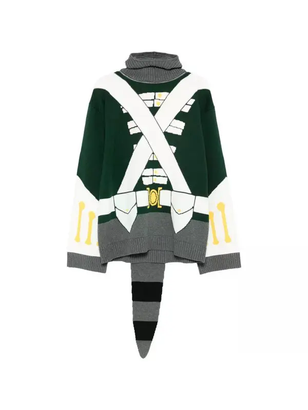 CHARLES JEFFREY Animal Boo Sweater - Green