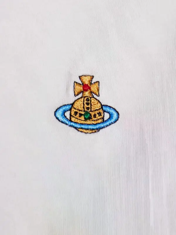 VIVIENNE WESTWOOD Embroidered T-shirt - Neutrals