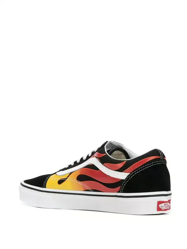 VANS Flame Old Skool Sneakers - Black