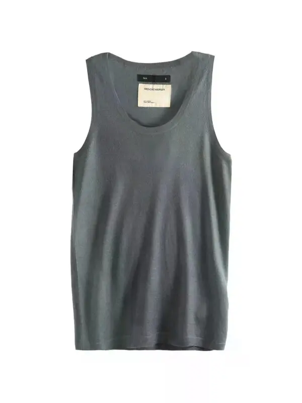 Frenckenberger Round-neck Tank Top - Grey