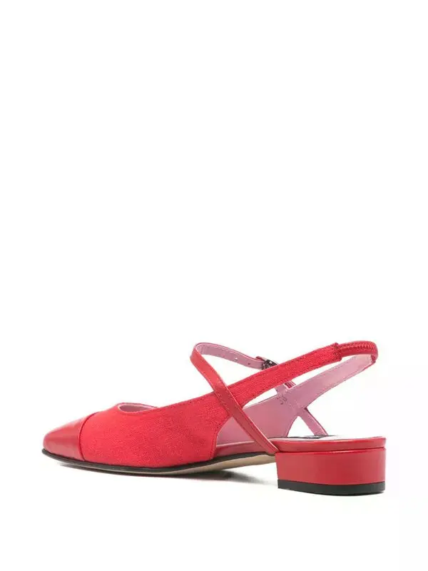 CAREL Oceano Cap-toe Flat Pumps - Red