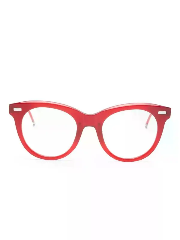 Thom Browne Round-frame Glasses - Red
