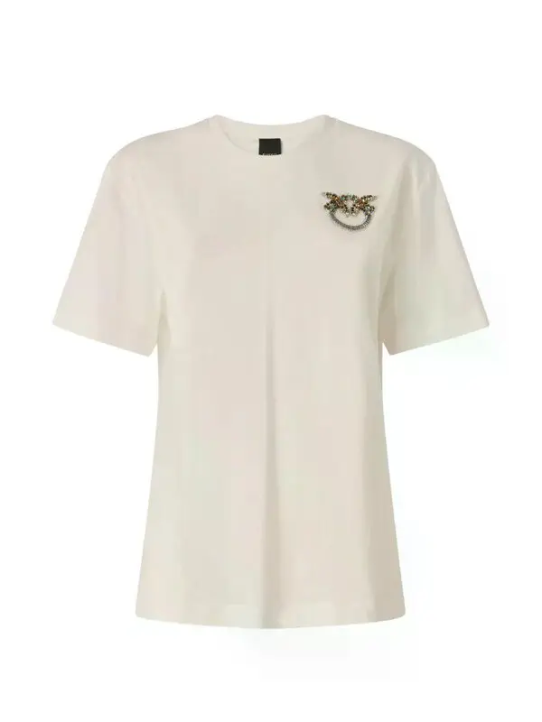 Pinko Jewel Embellished Cotton T-shirt