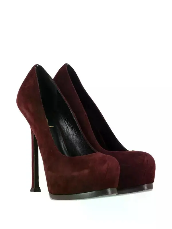 Saint Laurent Tribtoo Platform Pumps - Red