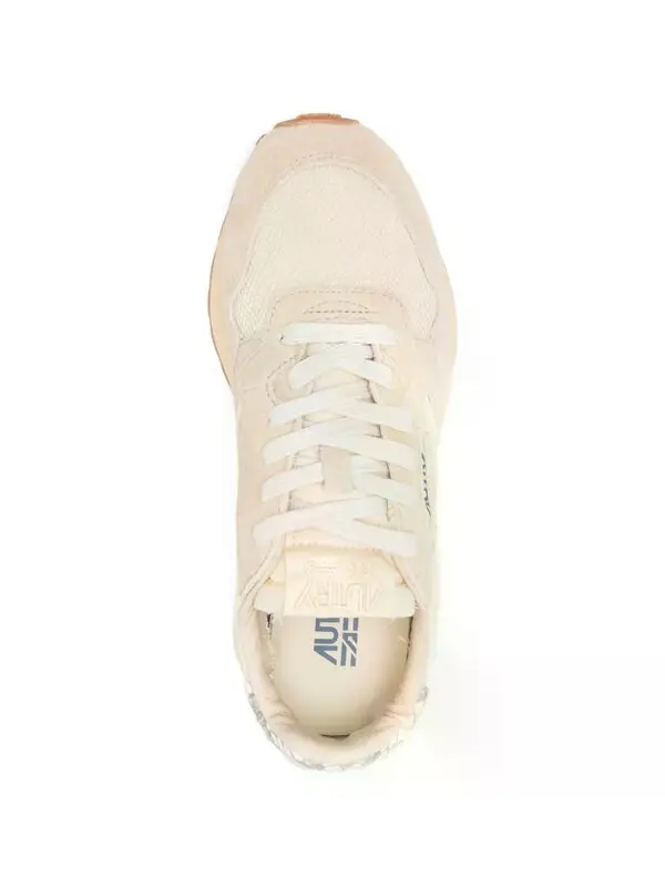AUTRY Reelwind Lizard-effect Sneakers - Neutrals