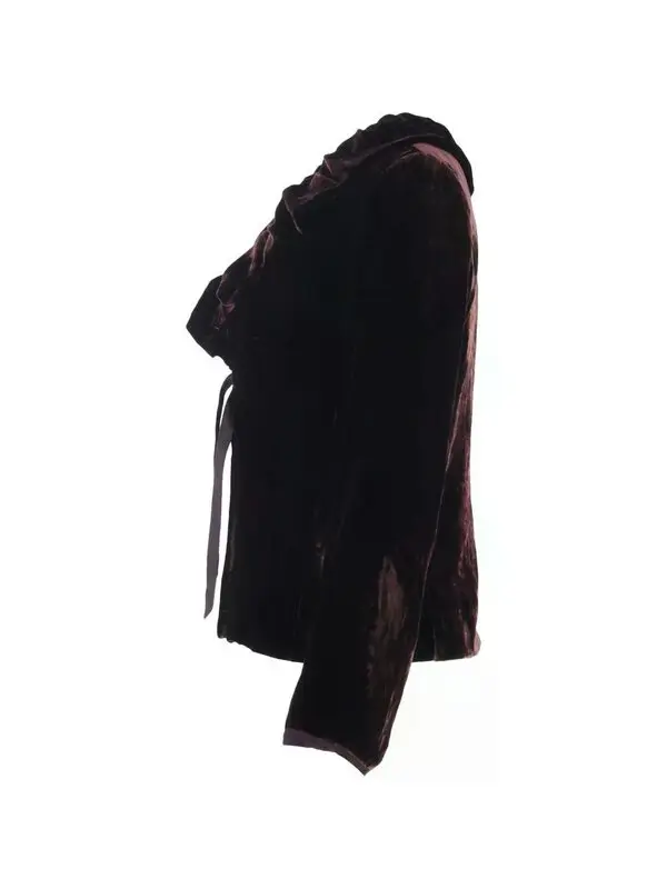 Max Mara Frilled-collar Bow Jacket