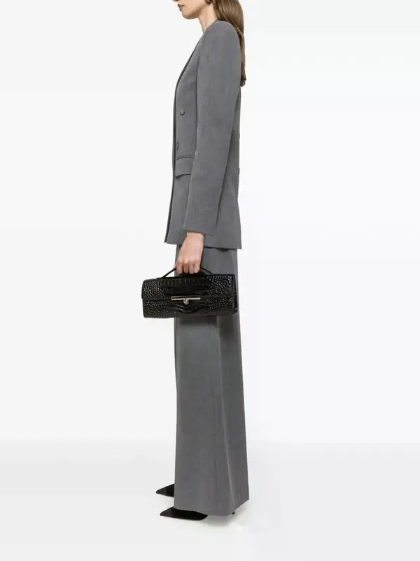 NISSA High-waisted Palazzo Pants - Grey