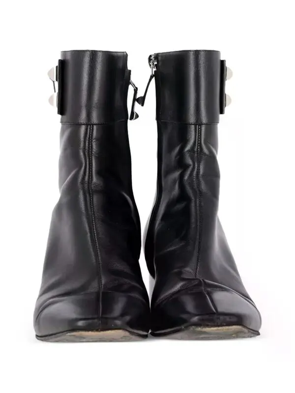 Hermès Leather Ankle Boots