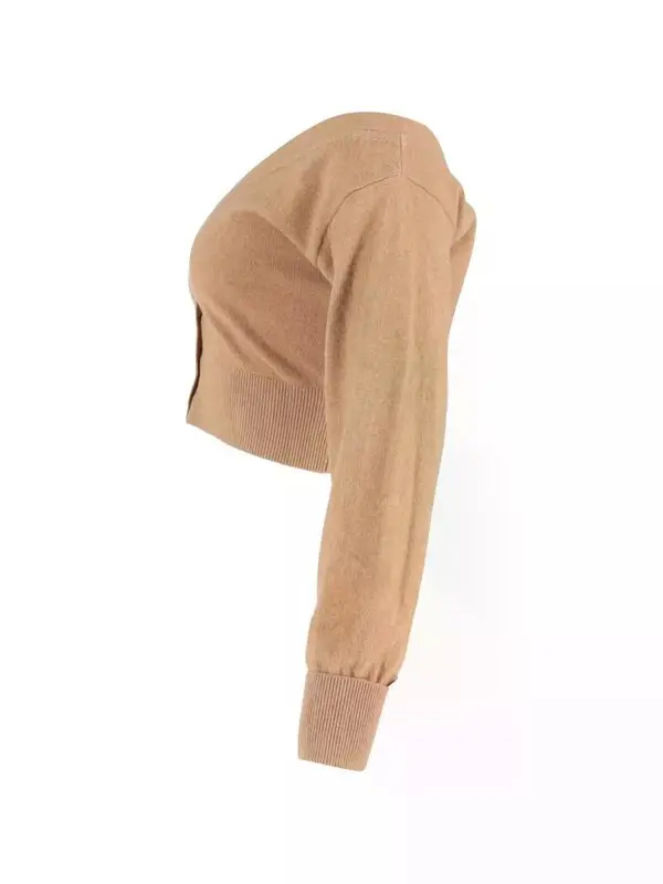 ALEXANDER WANG Off-shoulder Cropped Cardigan