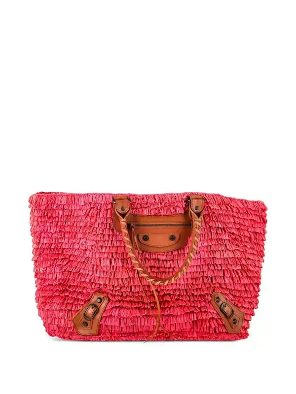 Balenciaga Woven Buckle Tote