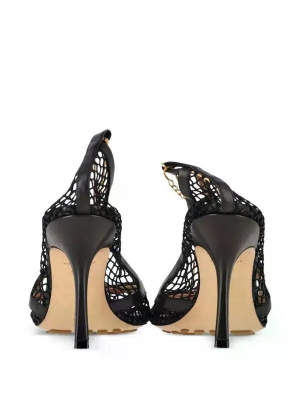 Bottega Veneta Mesh Chain Stiletto Pumps
