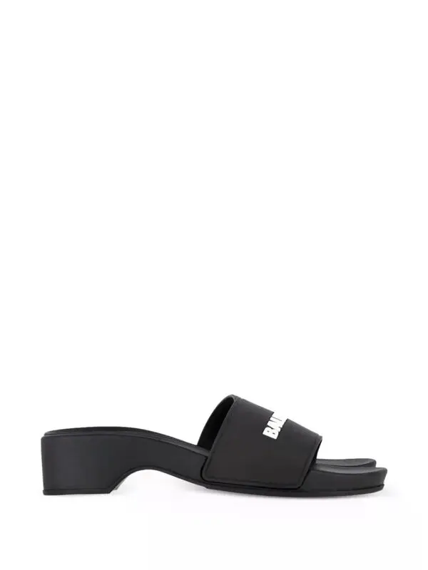 Balenciaga Logo Moulded-footbed Slides