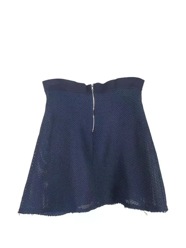 Sandro A-line Mini Skirt - Blue