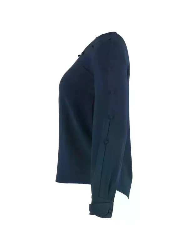 Oscar De La Renta Button-embellished Blouse - Blue