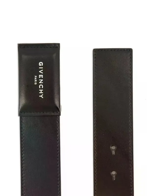 Givenchy Leather Belt With Buckle Logo