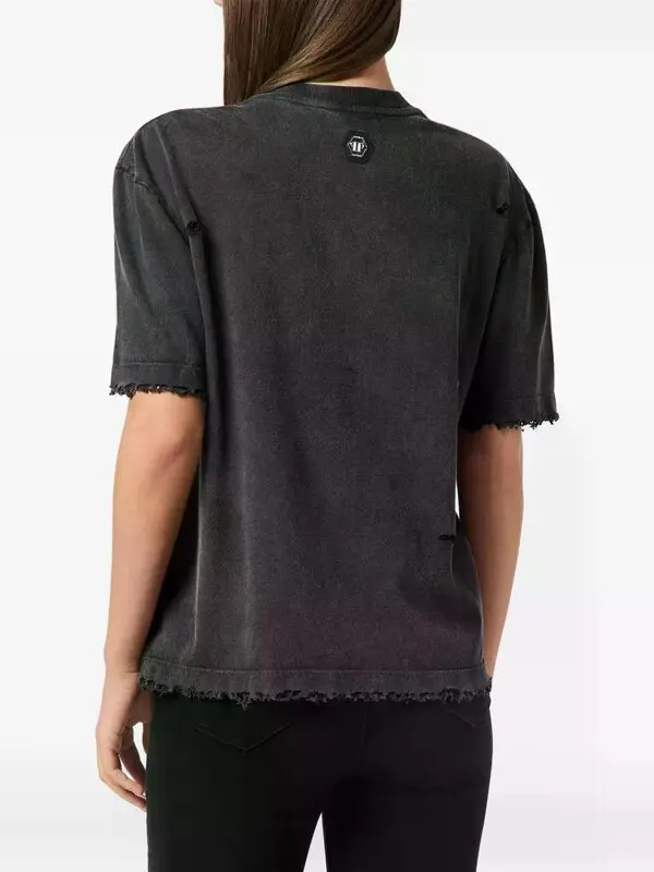 Philipp Plein Deer-print T-shirt - Black
