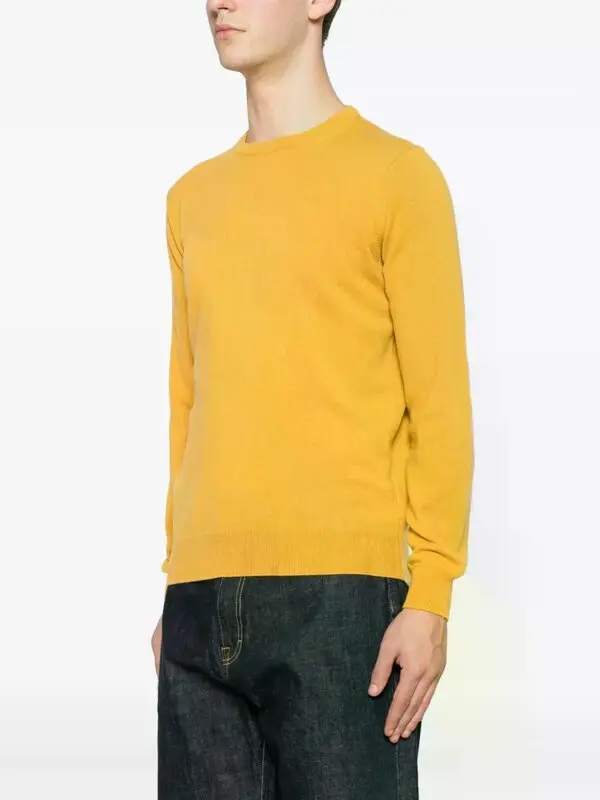 KANGRA Crew Neck Sweater - Yellow