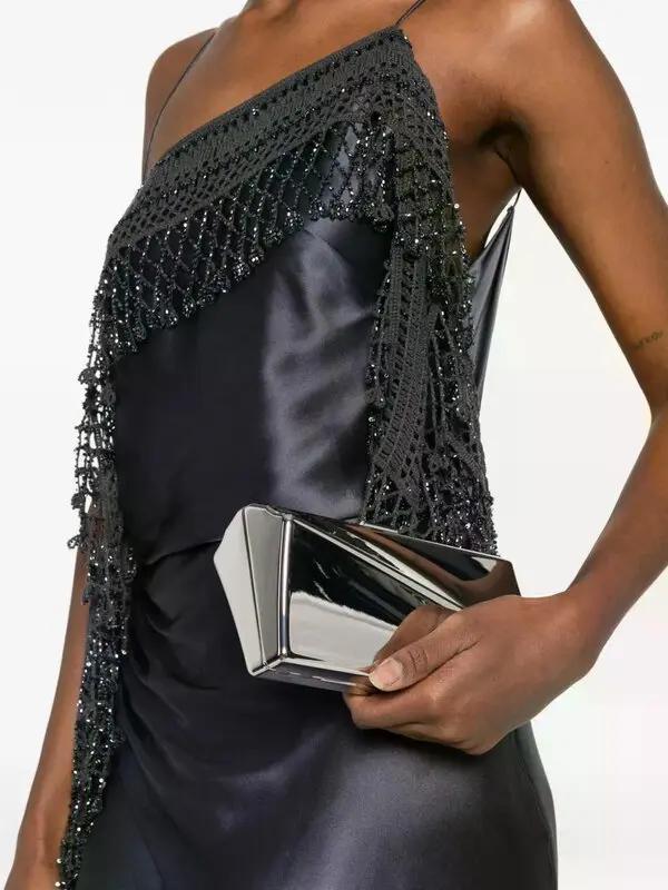 Simkhai Ripple Clutch - Silver