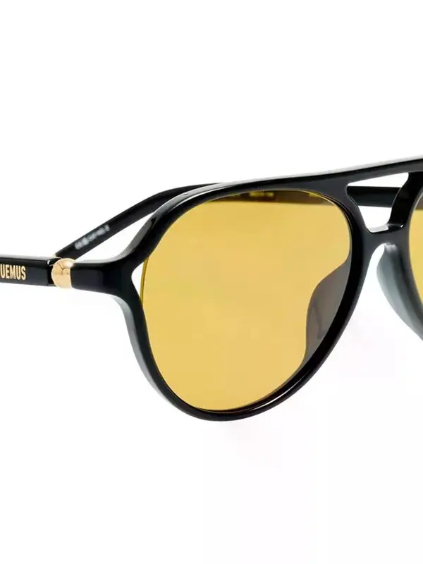 Jacquemus Pilot-frame Sunglasses - Black