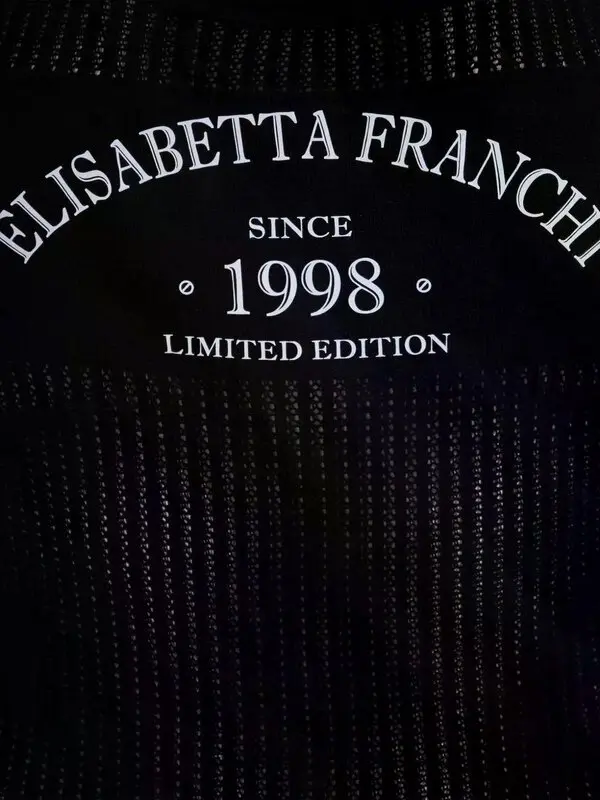 Elisabetta Franchi Logo Print Bodysuit