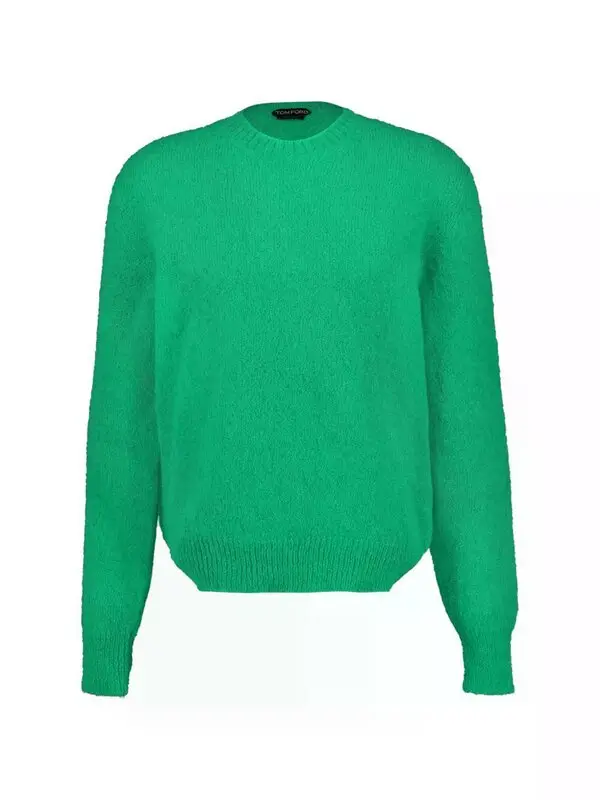 TOM FORD Crew-neck Long-sleeve Sweater - Green