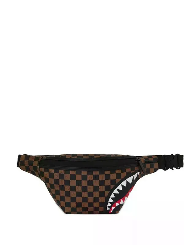 SPRAYGROUND Checkered Belt Bag With Shark Detail