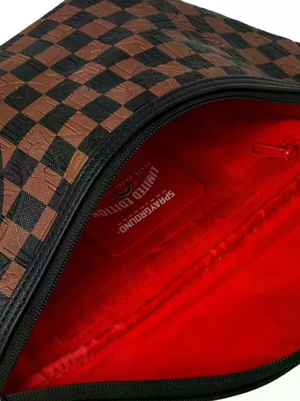 SPRAYGROUND Checkered Belt Bag With Shark Detail
