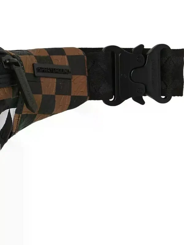 SPRAYGROUND Checkered Belt Bag With Shark Detail