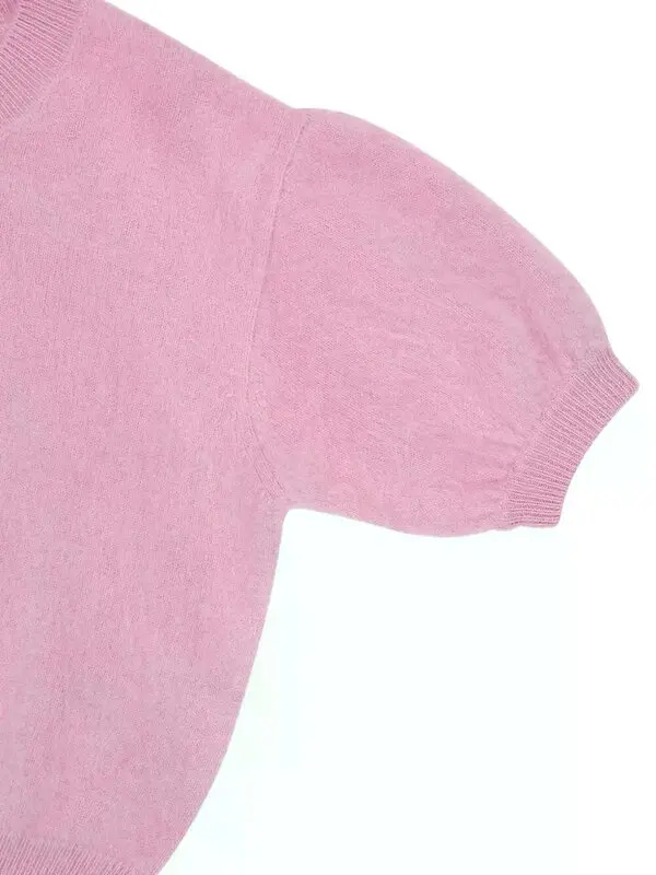 LISA YANG Juniper Knitted Short-sleeve Sweater - Pink