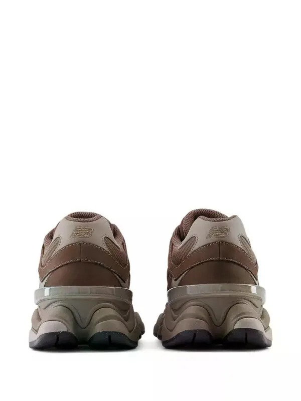 NEW BALANCE 9060 Suede Paneled Sneakers - Brown