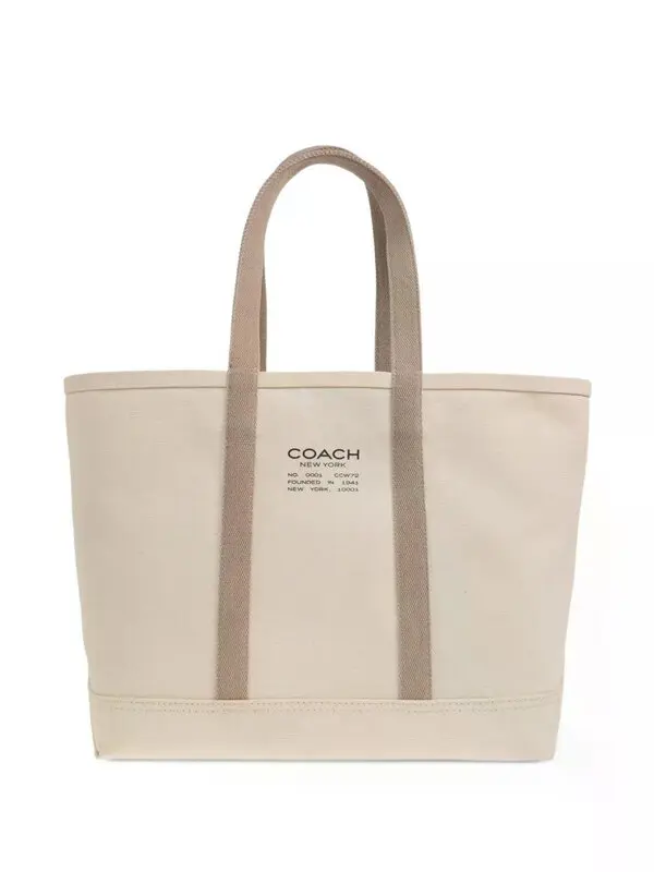 COACH Utility Logo-print Tote - Neutrals