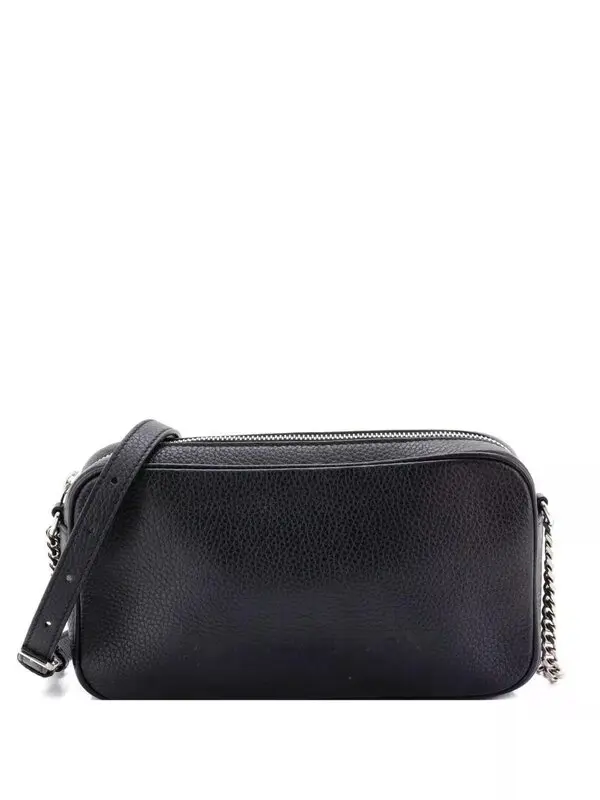 Burberry Logo Embossed Leather Camera Crossbody Bag