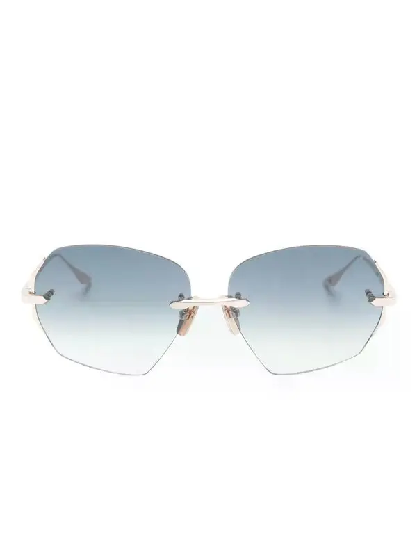 Dita Dahlvin Geometric Sunglasses - Blue
