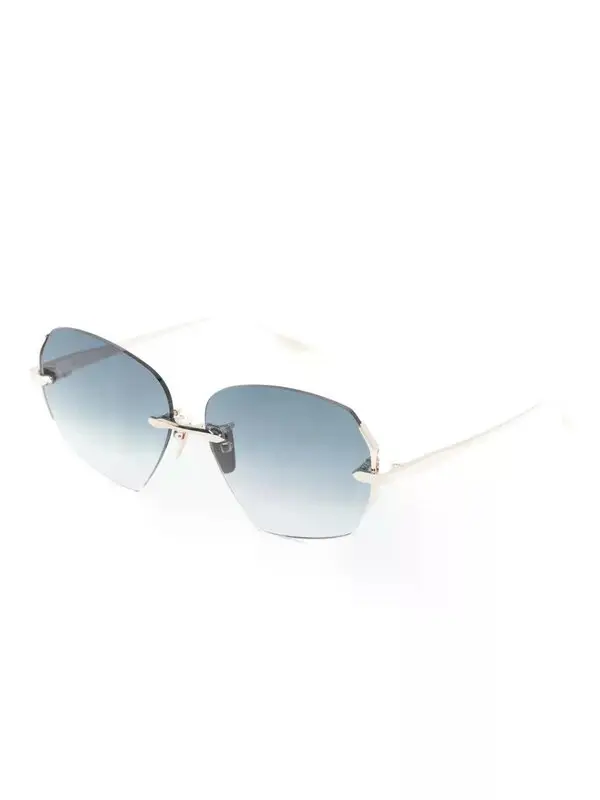 Dita Dahlvin Geometric Sunglasses - Blue