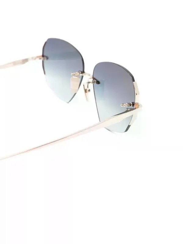 Dita Dahlvin Geometric Sunglasses - Blue