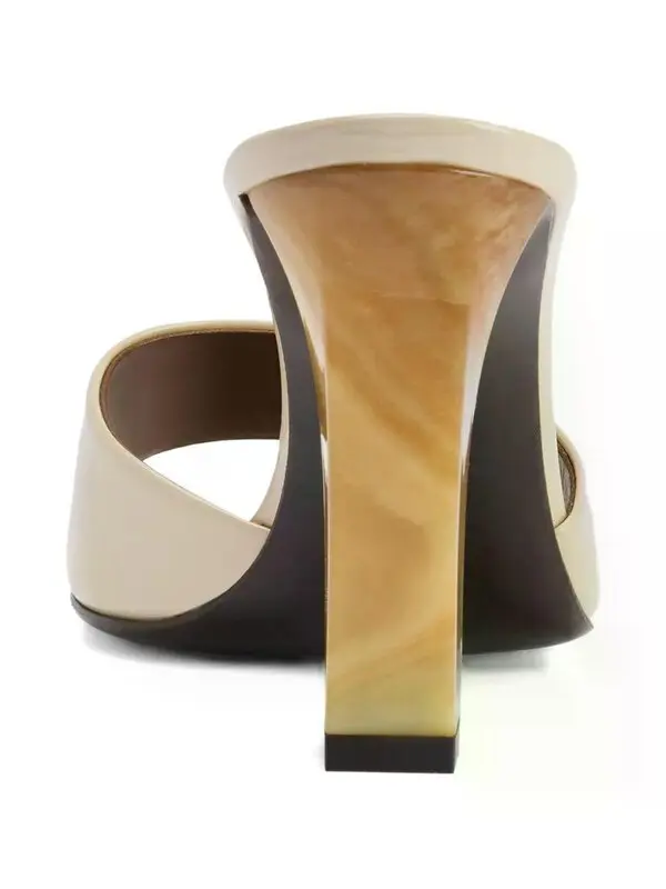GIUSEPPE ZANOTTI Talia Square-toe Sandals - Neutrals
