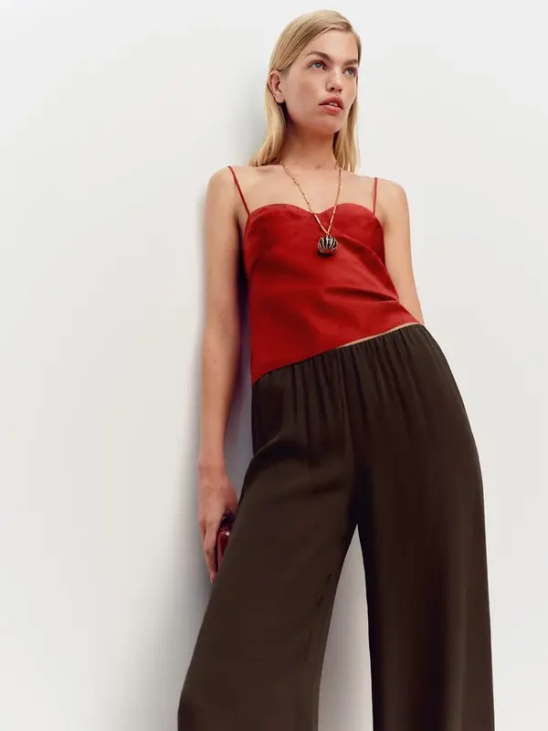 REFORMATION Alouette Top - Red