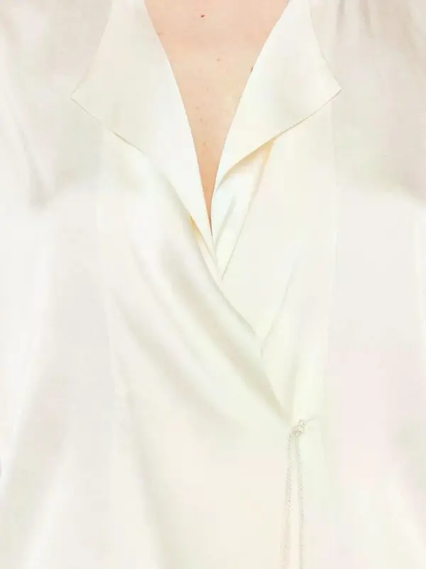 FORTE_FORTE Tie-fastening Blouse - Neutrals