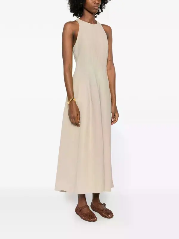 Brunello Cucinelli Sleeveless Paneled Midi Dress