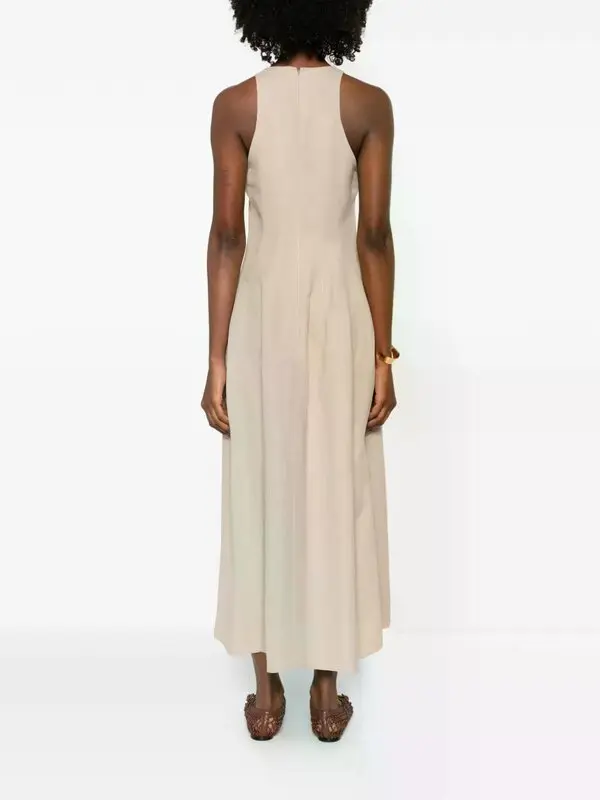Brunello Cucinelli Sleeveless Paneled Midi Dress
